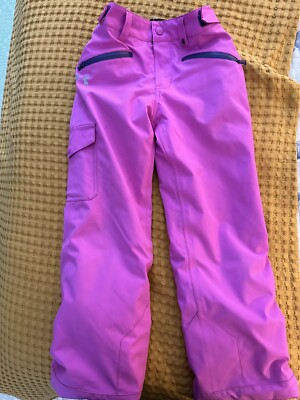 Under Armour Girls Youth Snow Pants Size Youth Medium Pink Cold Gear ...