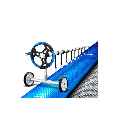 Solar Swimming Pool Cover Pools Roller Wheel Blanket 500 Micron | eBay ...