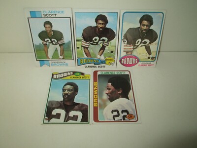 LOT OF 5 CLARENCE SCOTT 1970s Cards Rookie #103 164 107 433 238 ...