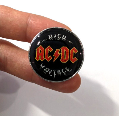 AC/DC 'High Voltage' Heavy Metal Band Enamel Lapel Pin Metal Badge ...