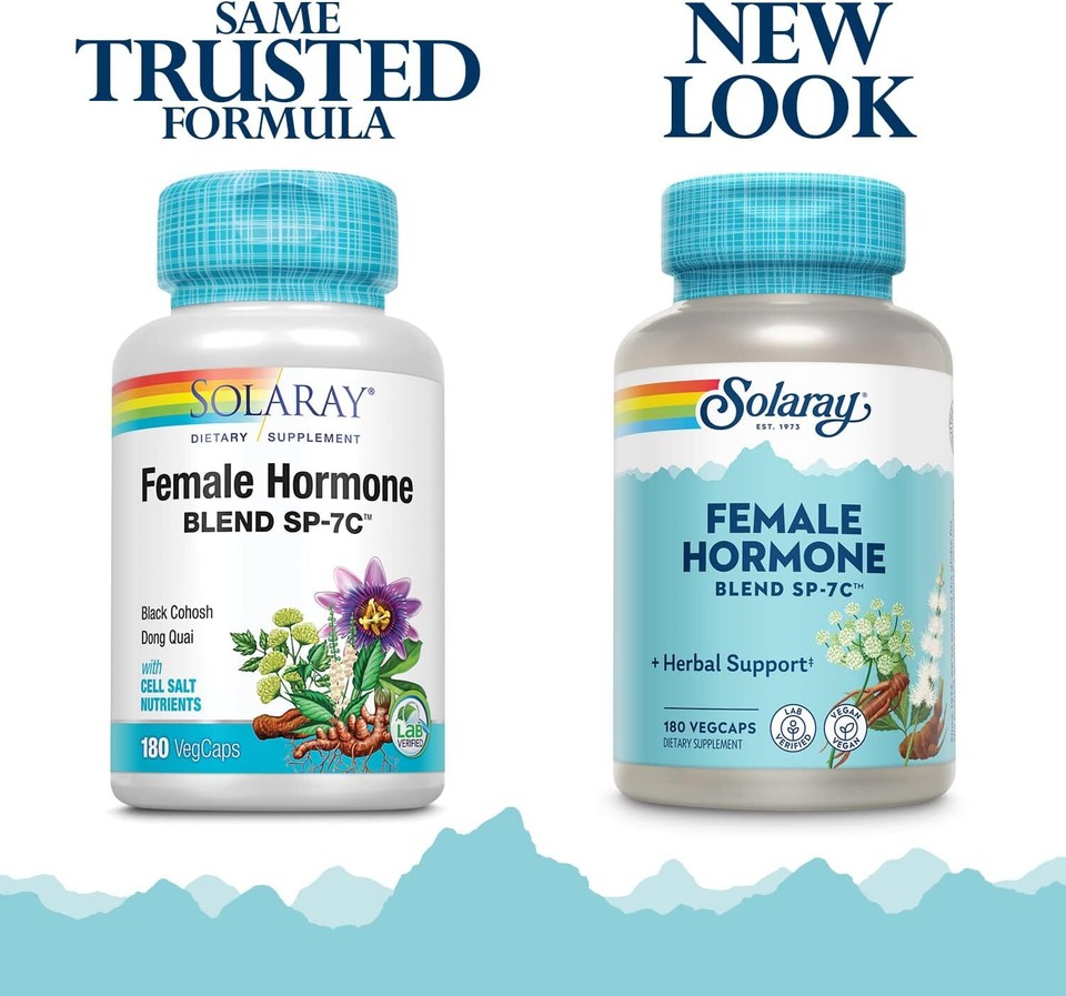 SOLARAY Female Hormone Blend SP-7C, Herbal Blend Includes Black Cohosh ...