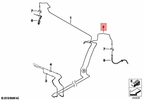 Genuine BMW G07 BMW ALPINA XB7 X7 30dX 40dX 40iX 50iX M50dX PIPE ...