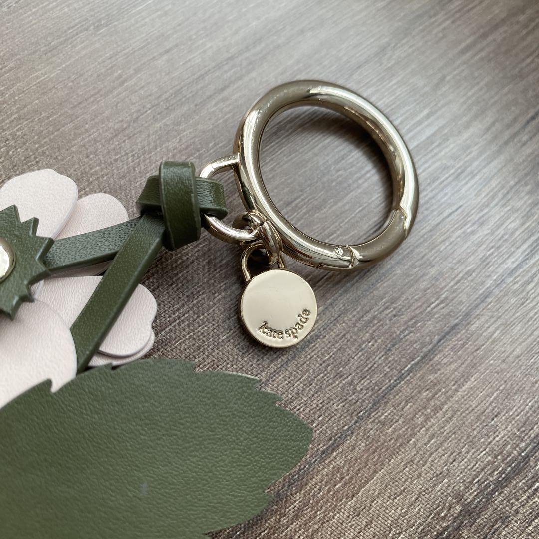 Kate Spade Petal Flower Key ring charm Bag Charm Key Fob Orange Pink Used Japan | eBay