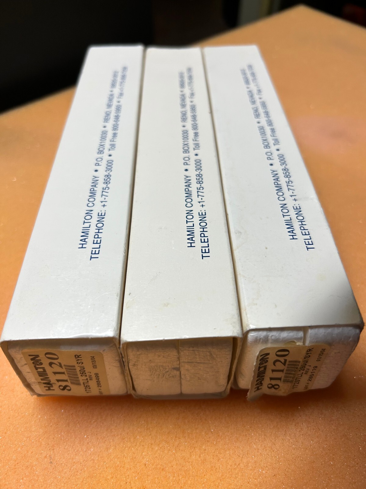 Lot of 3 Hamilton 81120 1725TLL 250ul SYR | eBay