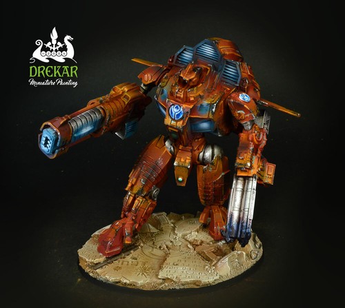 XV109 Y'Vahra Battlesuit TAU warhammer 40K ** COMMISSION ** painting | eBay