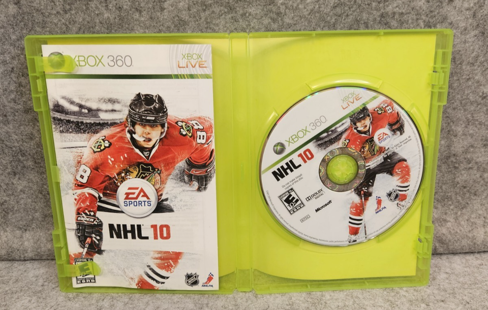 XBOX 360 Xbox Live EA SPORTS NHL 10 Hockey Video Game Complete w/Manual ...