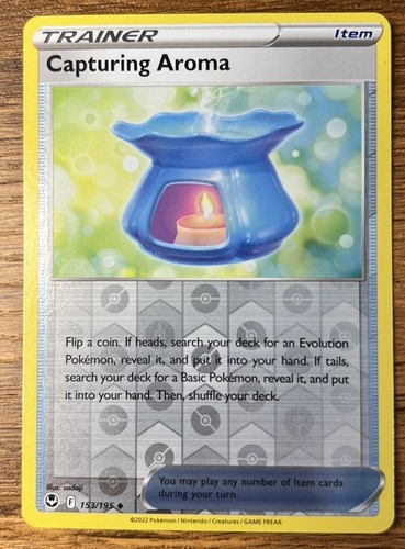 Capturing Aroma - 153/195 Silver Tempest Reverse Holo Uncommon Trainer ...