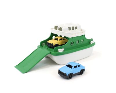 Green Toys Ferry Boat with Mini Cars Eco Friendly Bath Toy Made in USA ...