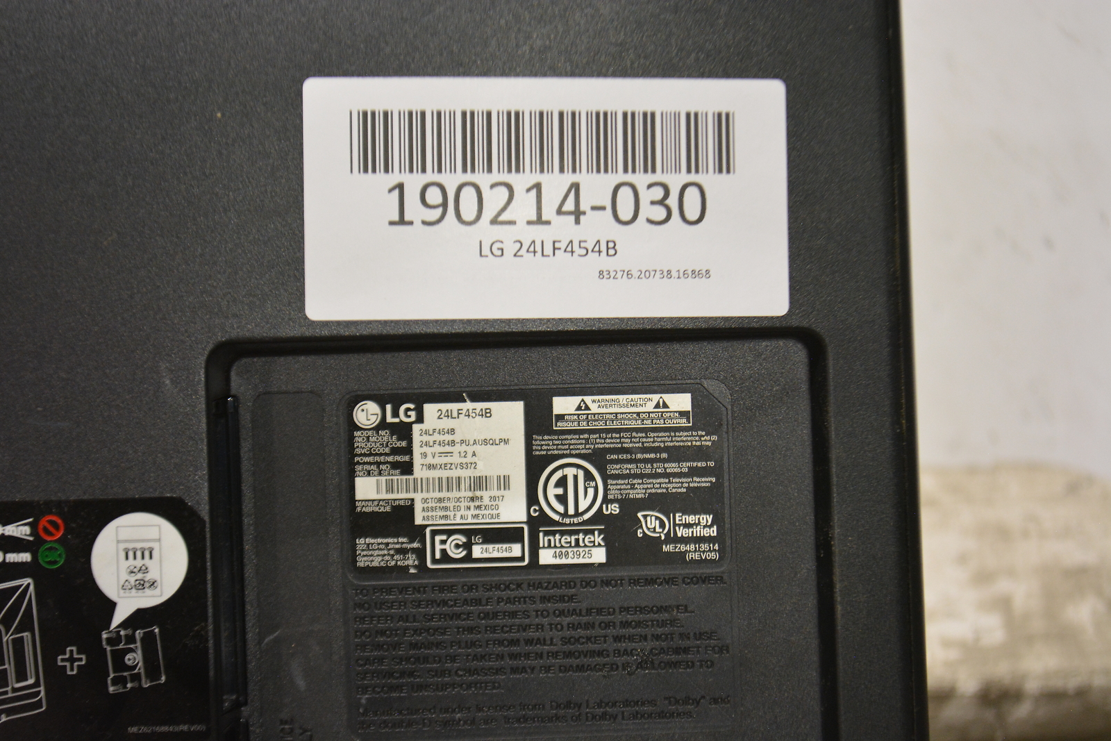 LG 24LF454B LED BACKLIGHTS TESTED WORKING 6202B0005S301 | eBay