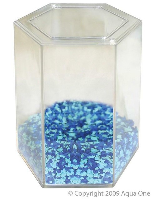 Aqua One Mono Betta Tank - Fighting Fish Hexagonal Aquarium Start up ...