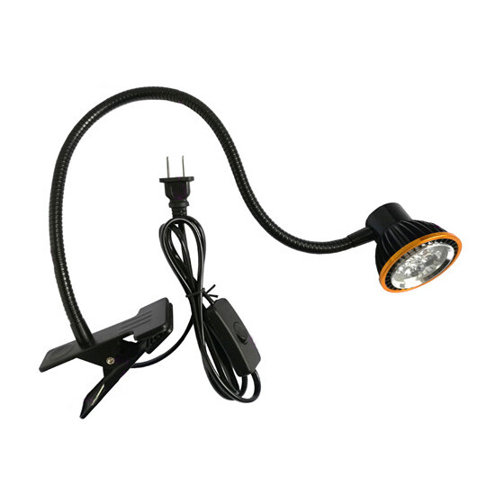 UV LED Black Light Clip-On Spotlight Plant Glow Plug-in Lamp Gel Nail ...