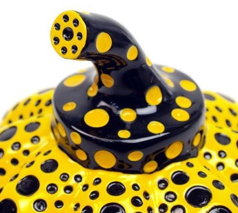 YAYOI KUSAMA 'Yellow Pumpkin' Sculpture Multiple Paperweight Polka Dot ...