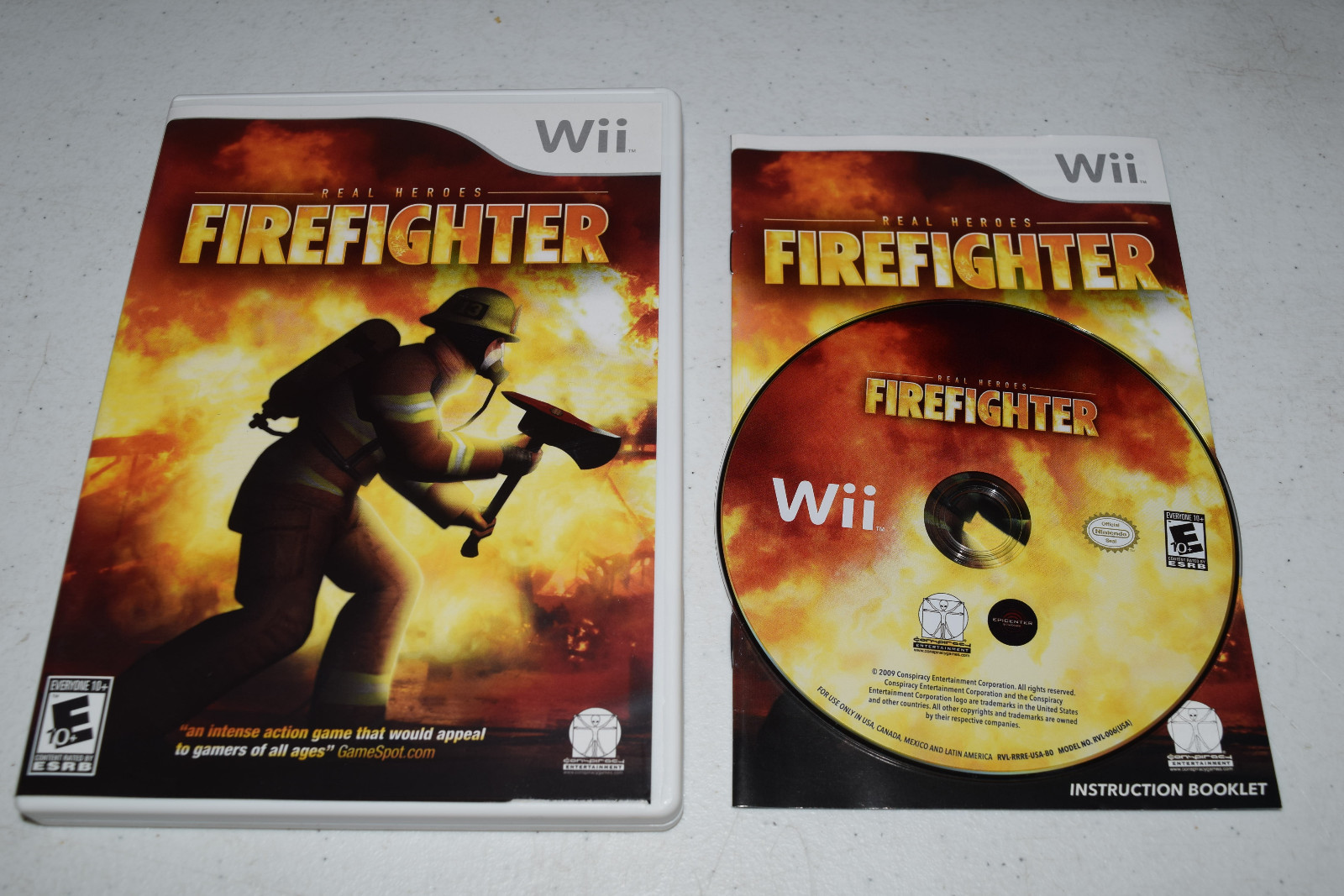 Real Heroes Firefighter Nintendo Wii Complete TESTED WORKS 815315001716 ...
