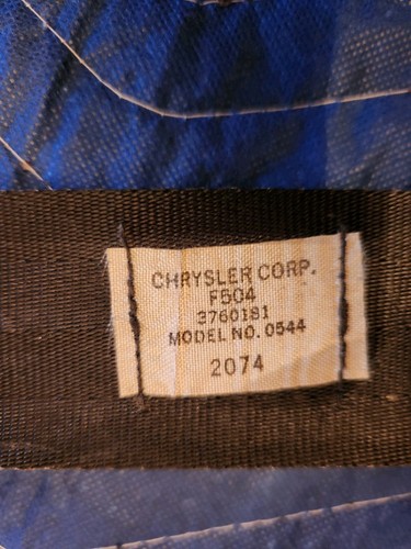 72 73 74 B E body Roadrunner Charger Cuda challenger Rear seatbelt ...