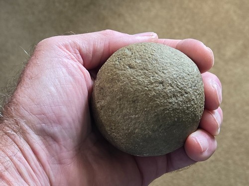 Native American Hardstone GAME BALL - 2.65" Diameter CAMP BALL | eBay