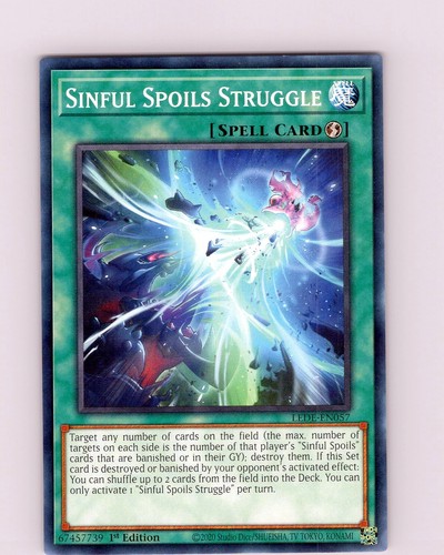 Yu-Gi-Oh TCG Sinful Spoils Struggle LEDE-EN057 1st Edition Common Card ...