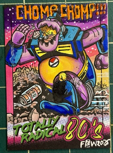 Mighty Orbots CRUNCH Original Sketch Card Artwork By FRANKIE B ...
