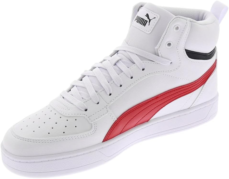 Men's Puma Caven 2.0 Mid Puma White/Red-Black (392291 06) | eBay
