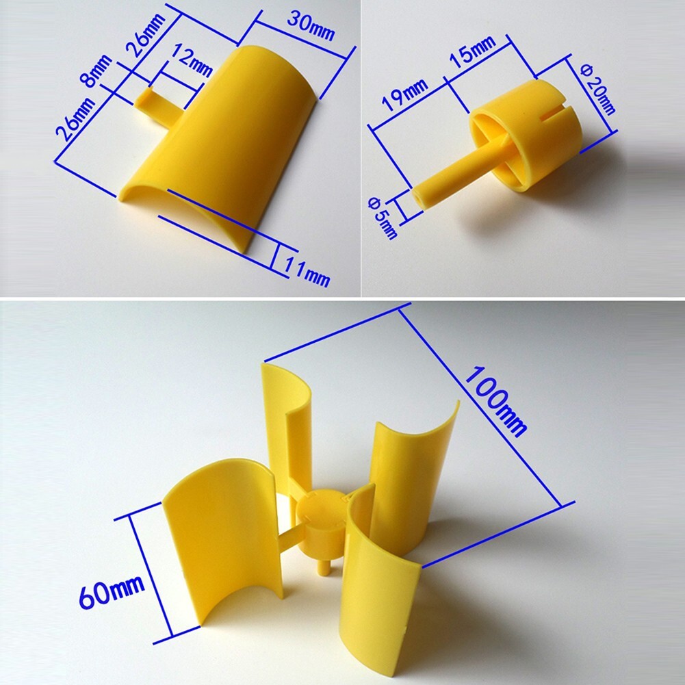 Mini Wind Turbine Blade Set DIY Generator Accessory for Renewable ...
