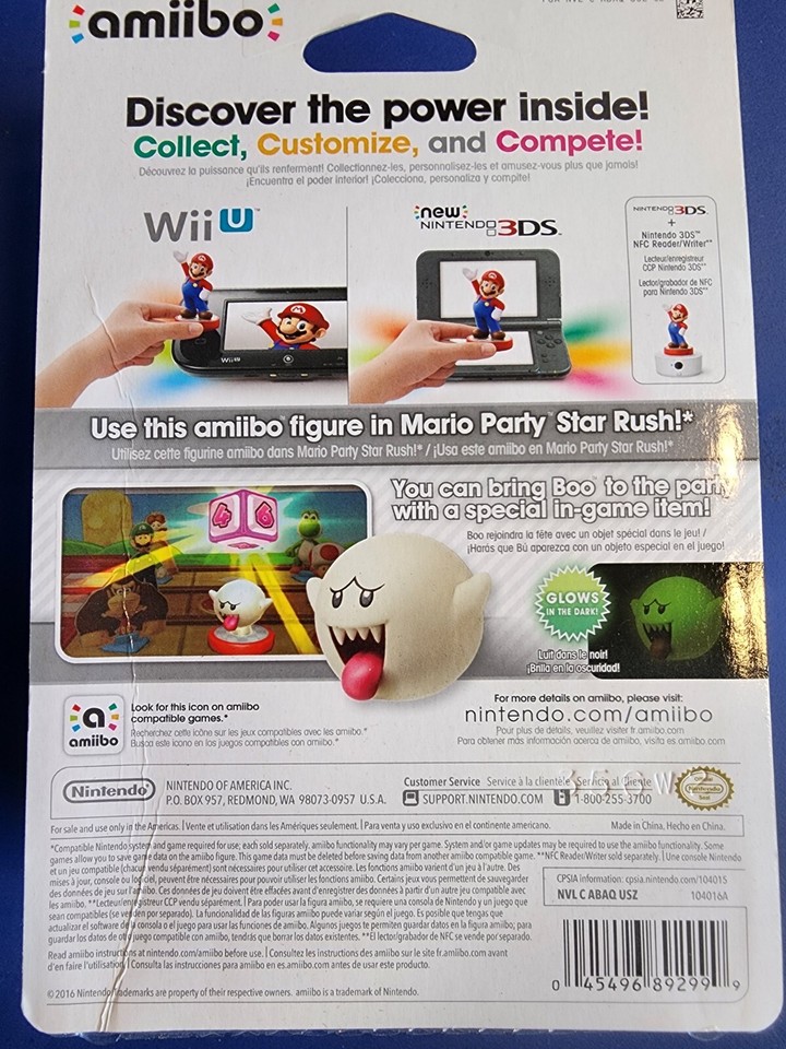 Nintendo Boo Amiibo Super Mario Series 45496892999| eBay