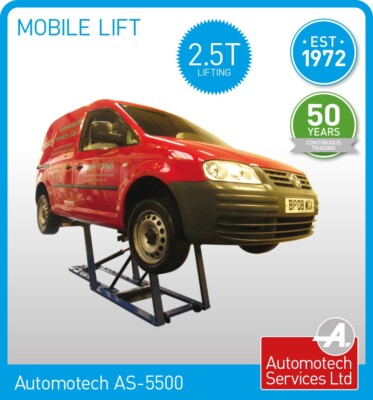 MOBILE SCISSOR CAR LIFT / VEHICLE LIFT / CAR RAMP / 2500Kg / AIR ...