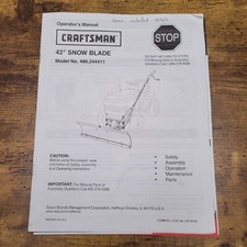 Craftsman 42" Snow Blade Plow Attachment for sale online | eBay