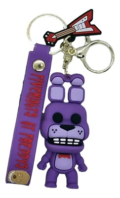 Five Nights at Freddy's Bonnie Character 3D Silicone Charm Keychain ...