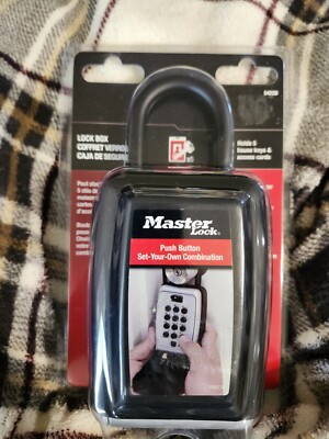 NEW Master Lock Portable Push Button Lock Box: Key & Access Card ...