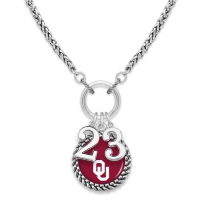 Oklahoma Sooners Graduation Year 2023 Silver Chain Necklace Jewelry OU ...