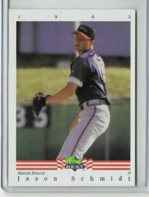 1992 Classic Best #260 Jason Schmidt Macon Braves (Atlanta Braves Farm ...