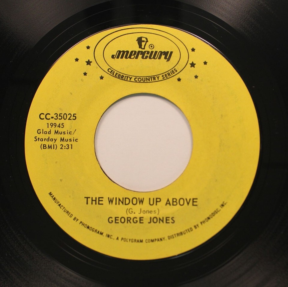 Country 45 George Jones - Tender Years / The Window Up Above On Mercury ...