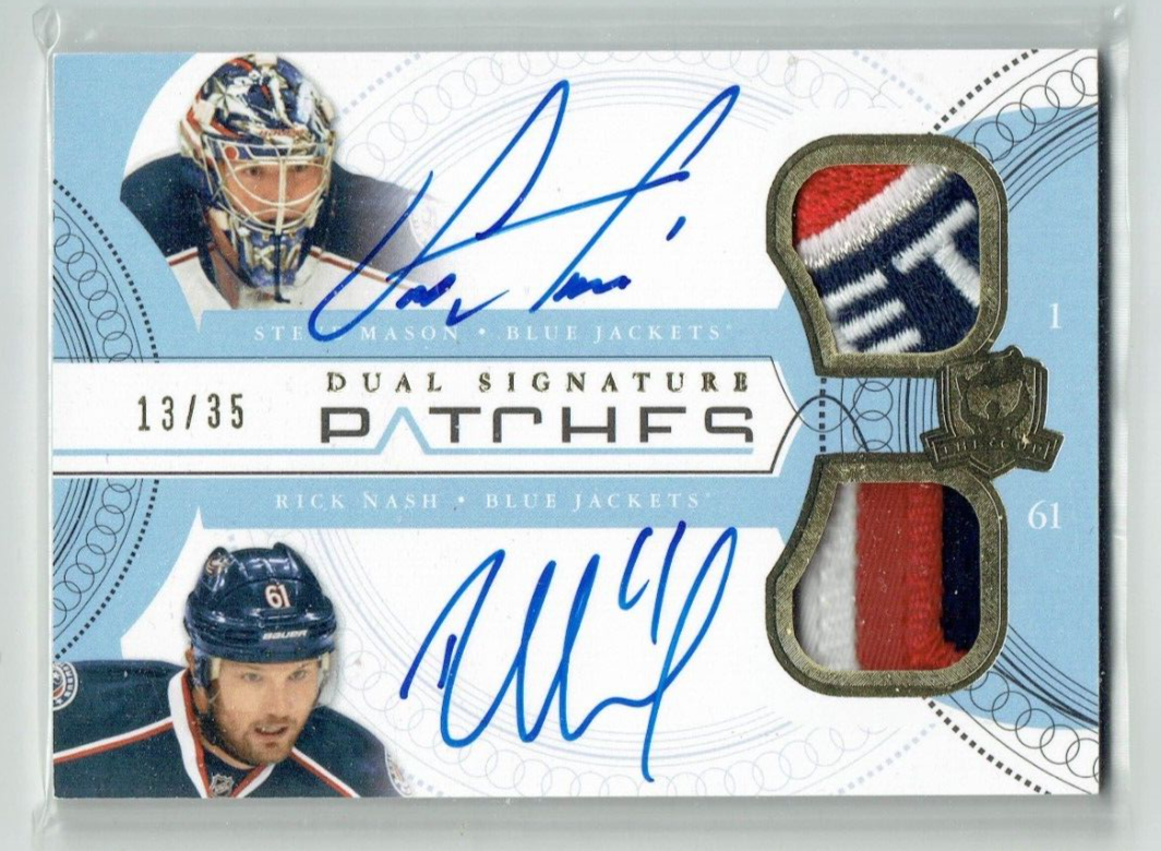11-12 UD The Cup Dual Signature Patches Steve Mason--Rick Nash /35 ...