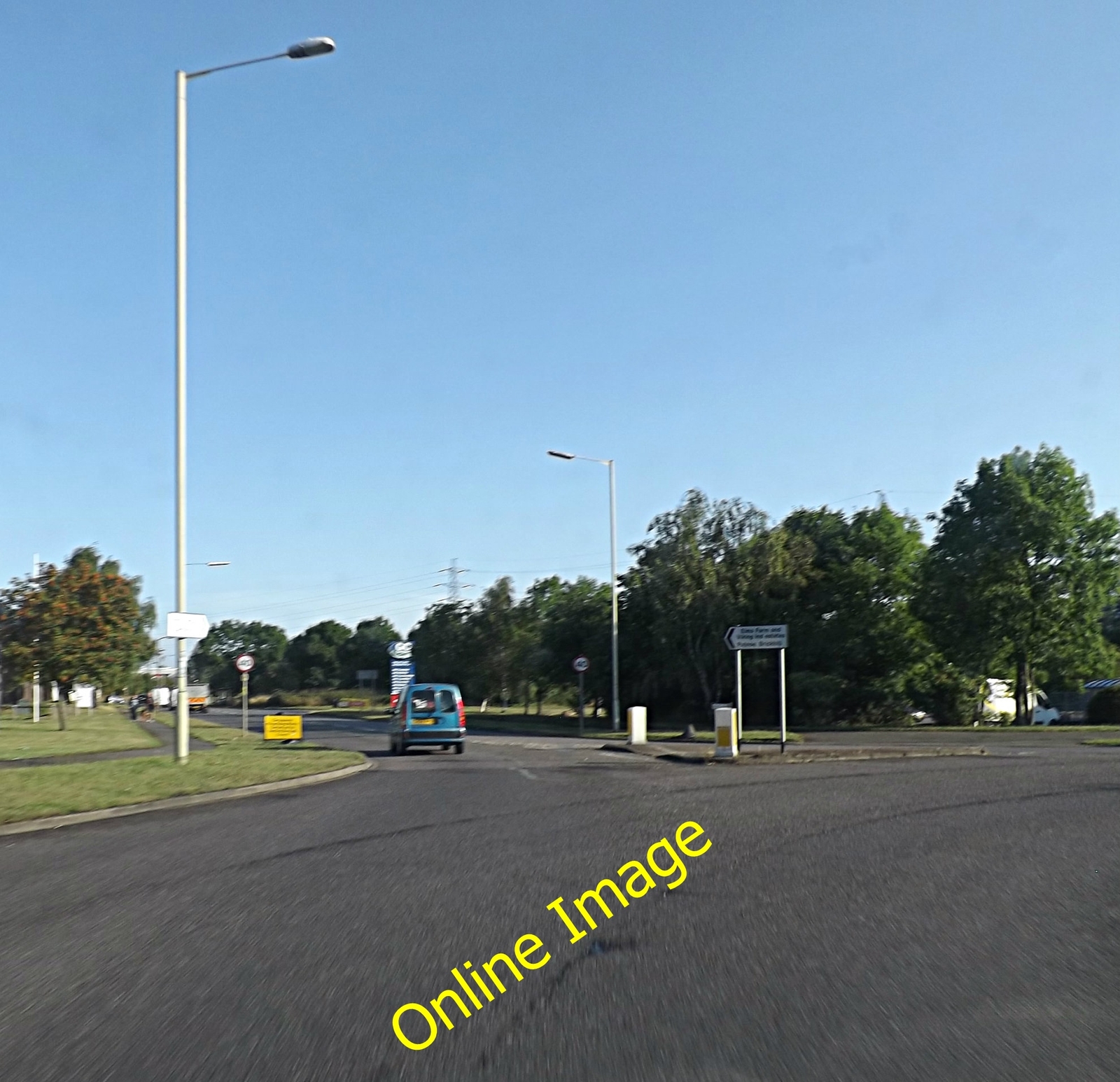 Photo 6x4 On Castle Mill Farm Roundabout Renhold Approaching Norse Road ...