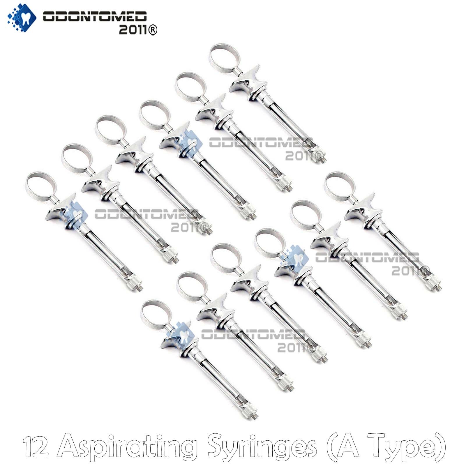 ODM 12 Pieces Astra Type Dental Aspirating Syringe 1.8 ML - Ring Handle ...
