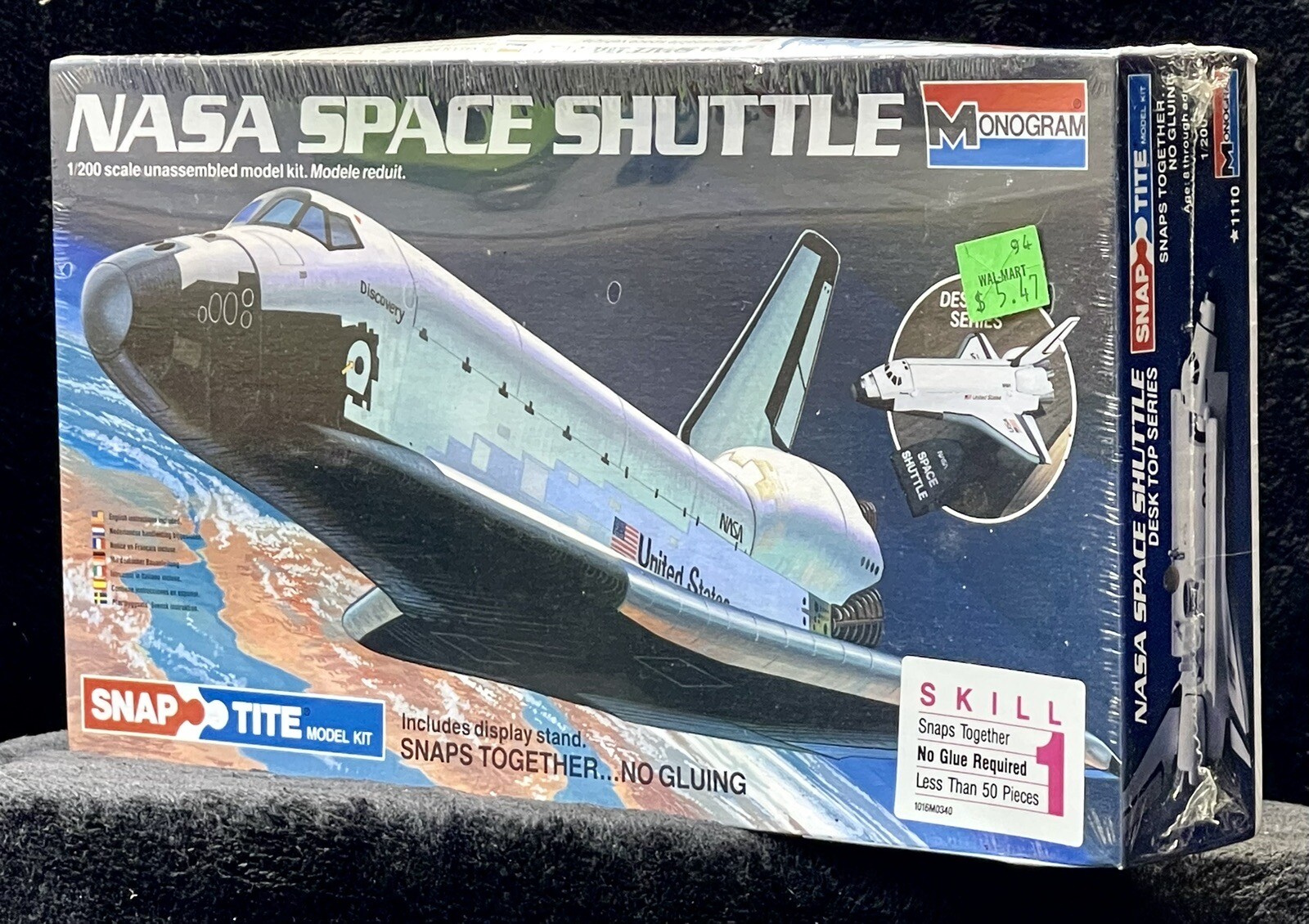 Monogram Snap Tite NASA Space Shuttle Model Kit #1110 1984 1:200 Made ...