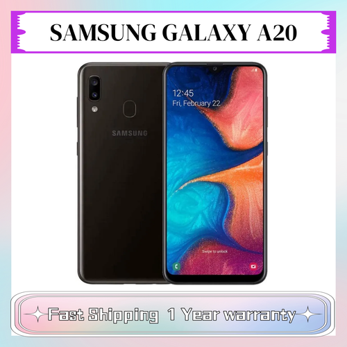Samsung Galaxy A20 SM-A205U 32GB+ 3GB Black 6.4" Unlocked Smartphone ...