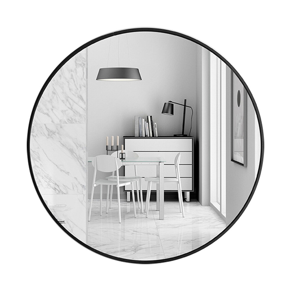 40-80 cm Round Mirror Wall Mounted Framed Bathroom Vanity Dressing ...