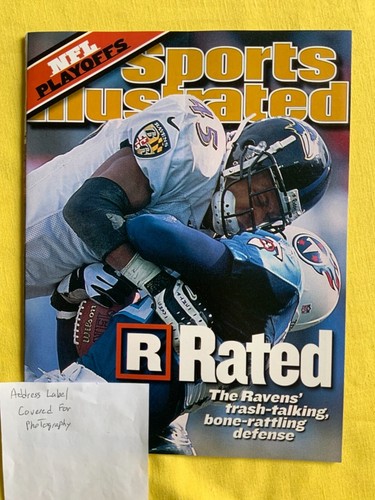 Sports Illustrated Magazine January 15, 2001 R-rated Ravens’ Trash ...