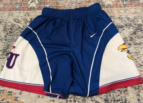 Vintage 90s Authentic Nike KU Kansas Jayhawks Basketball Shorts L | eBay