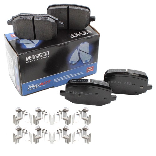 Akebono ProACT Rear Ceramic Brake Pads with Hardware for Ford Explorer ...