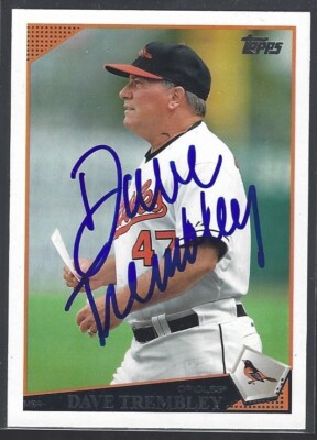2009 Topps baseball #407 Dave Trembley IP autograph signed card | eBay