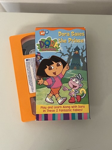 Dora the Explorer - Dora Saves the Prince (VHS, 2002) Orange Tape (Rare ...