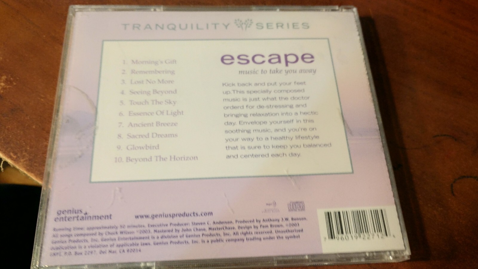 ESCAPE MUSIC TO TAKE YOU AWAY TRANQUILITY SERIES CD | eBay