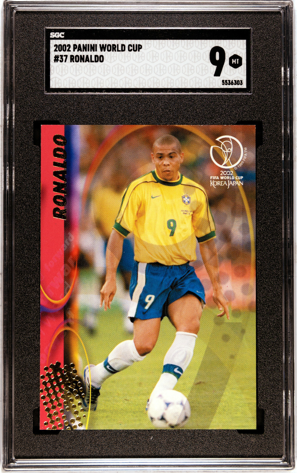 Panini Soccer Card Ronaldo R9 Brasil # 37 World Cup Korea Japan 2002 ...