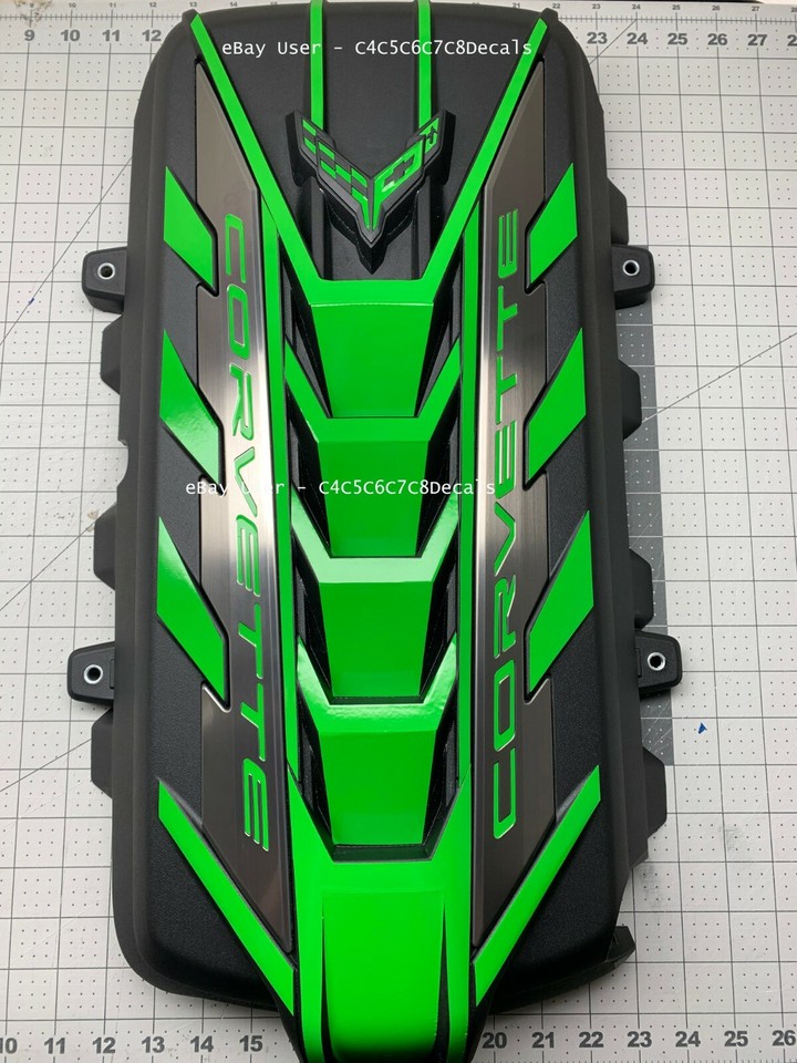 FITS Chevy Corvette StingRay C8 Engine Cover Decal 20 21 22 23 24 LOTS ...