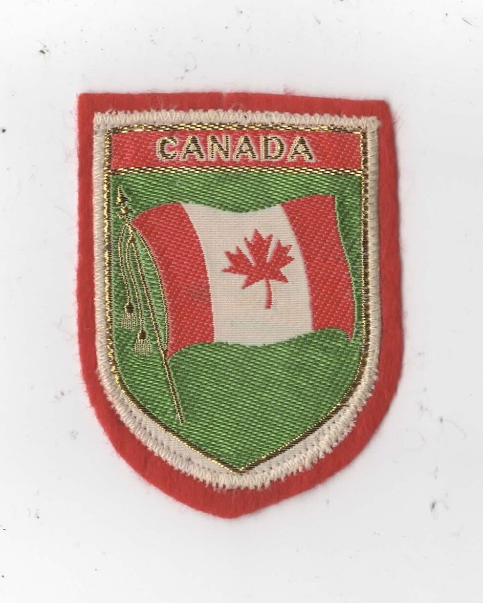 Canada Maple Leaf Flag Patch WHT Bdr. [5D-893] | eBay