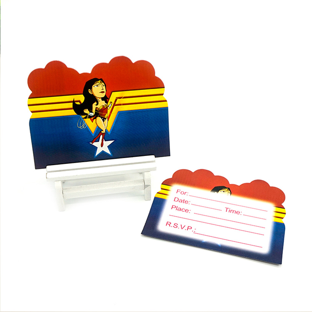 Wonder Woman Invitation Pool Party Original Wonder Woman Birthday