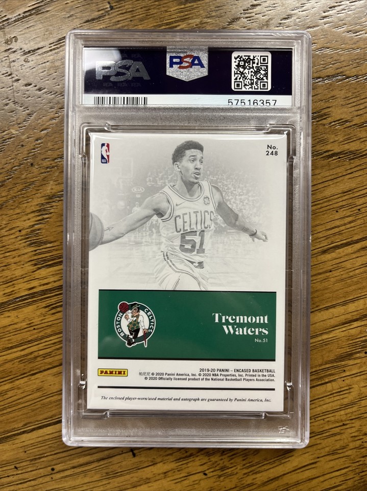2019-20 Panini Encased Rookie Dual Patch Auto Tremont Waters 26/99 ...