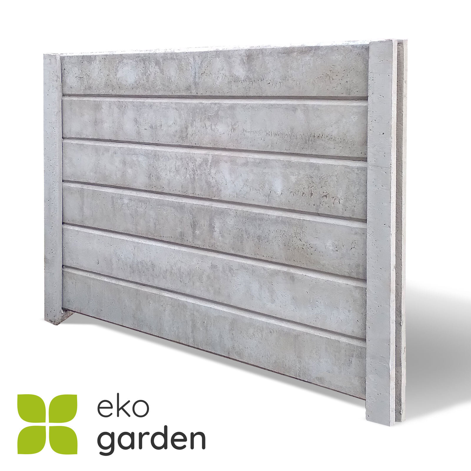Betonplatte für Betonzaun Zaun aus Beton Dekor "Glatt" Muster 200x50x4 ...