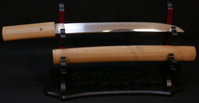 Japanese Edo Hirazukuri Wakizashi 脇差 Sword Dagger Fine Temper Line ...